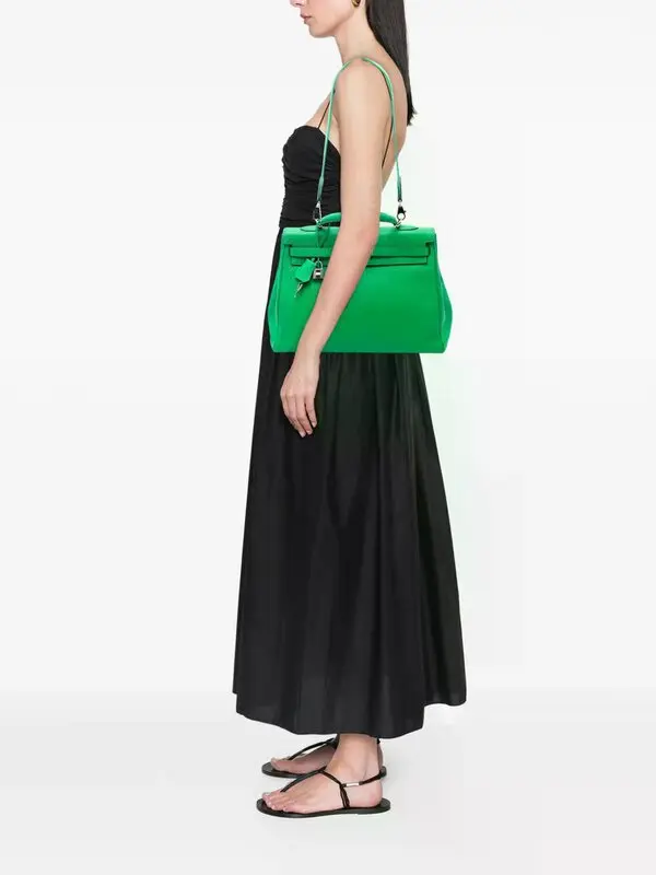 Hermès Kelly Ii Retourne 35 Satchel - Green