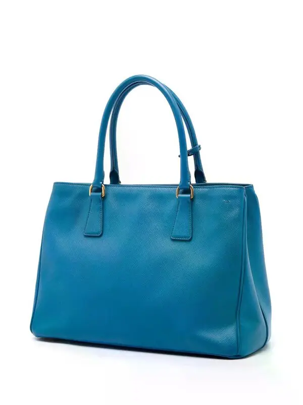 Prada Saffiano Lux Galleria Satchel - Blue