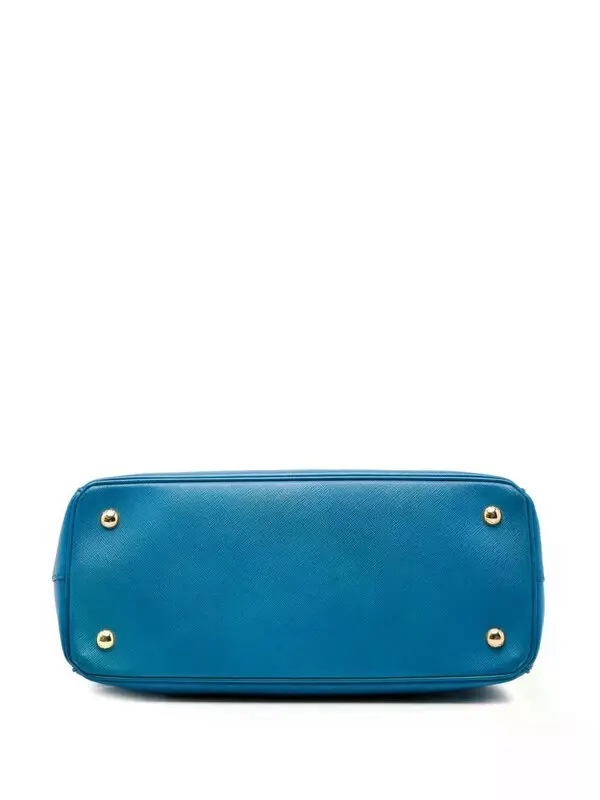 Prada Saffiano Lux Galleria Satchel - Blue