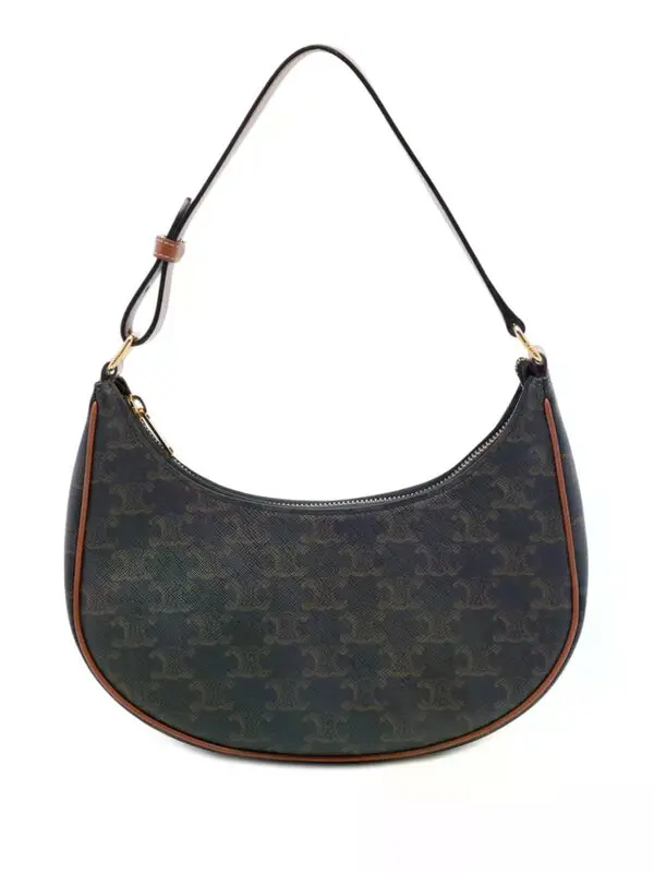 Celine 2021 Medium Triomphe Coated Canvas Ava Shoulder Bag