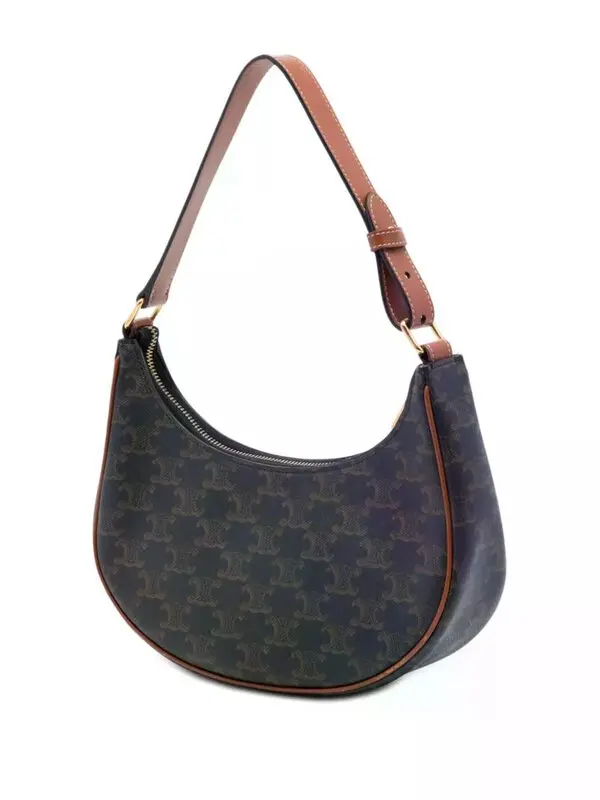 Celine 2021 Medium Triomphe Coated Canvas Ava Shoulder Bag