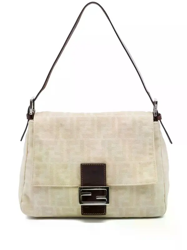 Fendi Zucca Canvas Mamma Forever Shoulder Bag - Brown