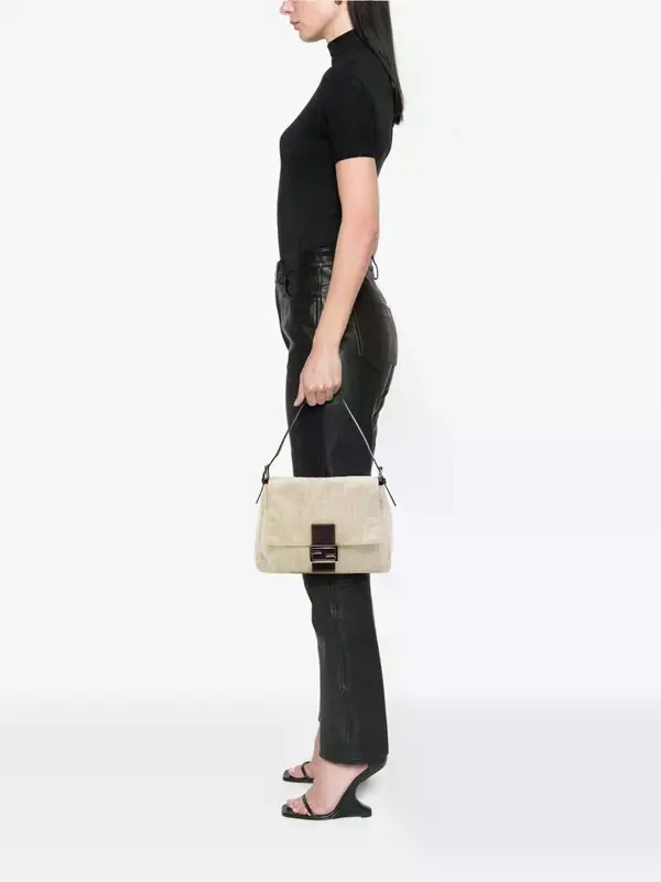 Fendi Zucca Canvas Mamma Forever Shoulder Bag