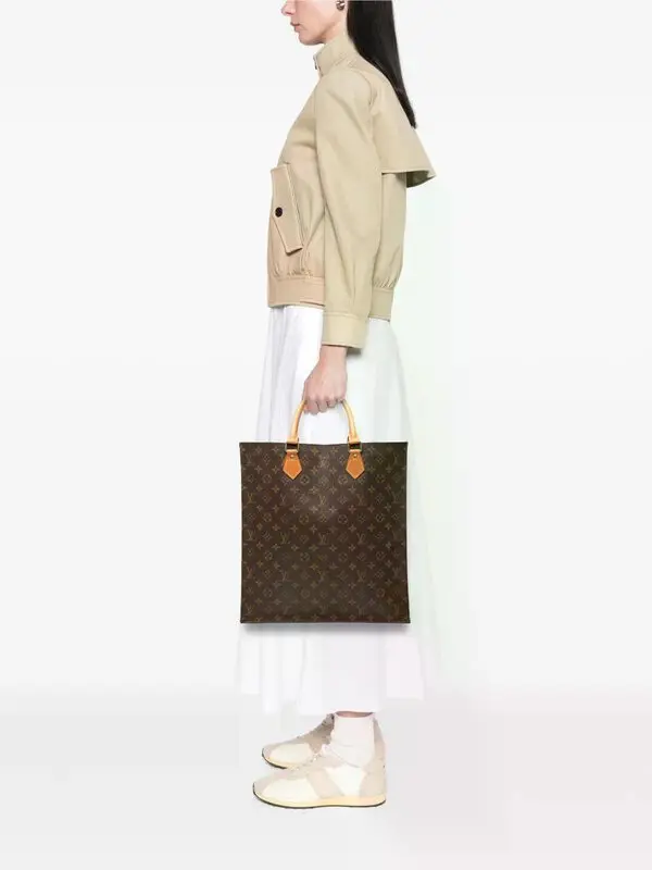 LOUIS VUITTON Monogram Sac Plat Tote Bag