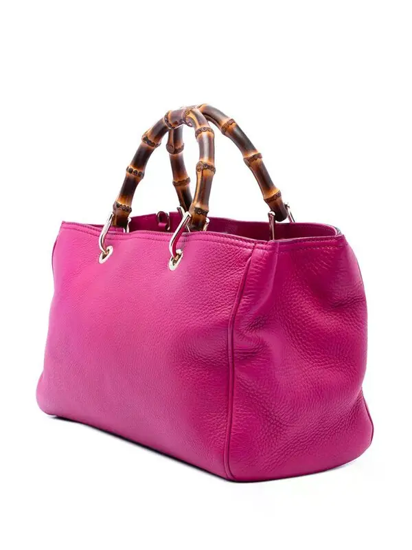 Gucci Bamboo Shopper Satchel - Pink