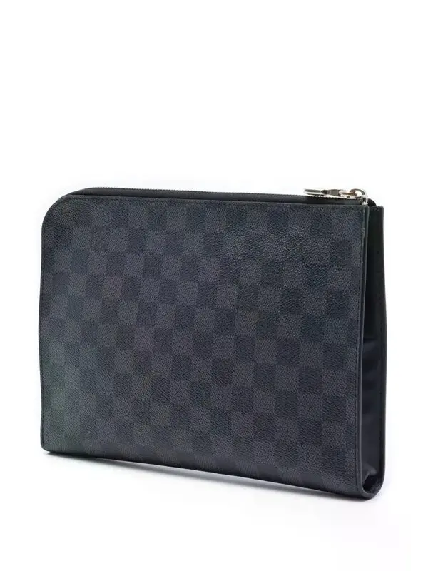 LOUIS VUITTON Damier Graphite Pochette Jour Mm Clutch Bag - Black