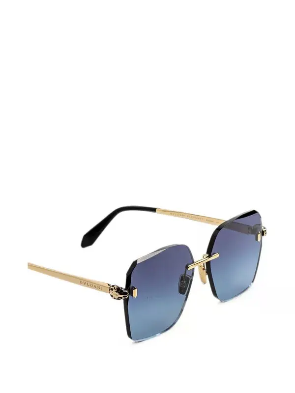 BVLGARI Serpenti Geometric Frame Sunglasses