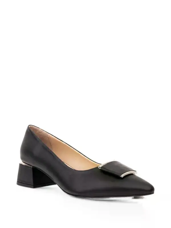 SERGIO MORETTI FIRENZE Buckle Detail Block Heel Pumps