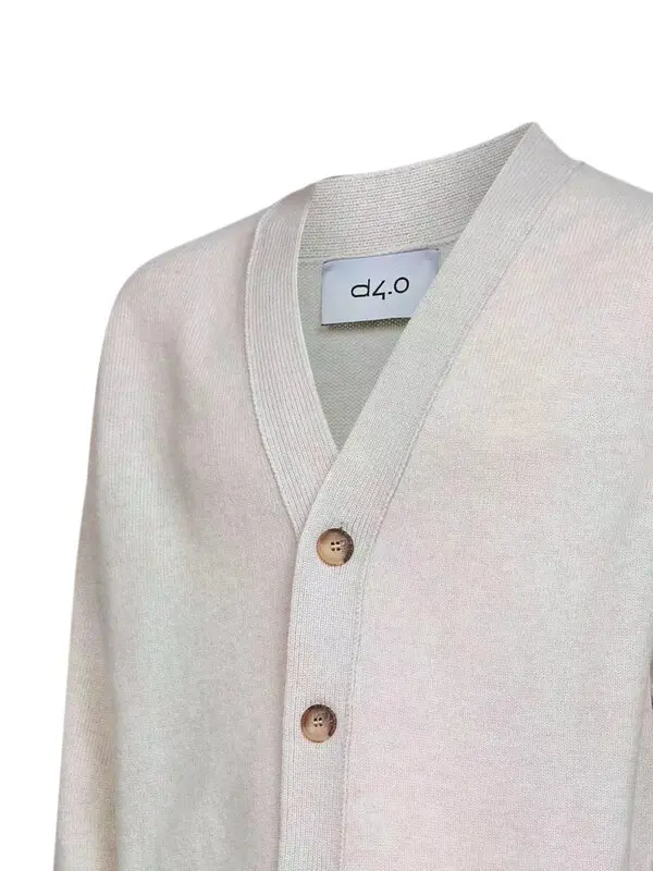 D4.0 Virgin Wool V-neck Cardigan