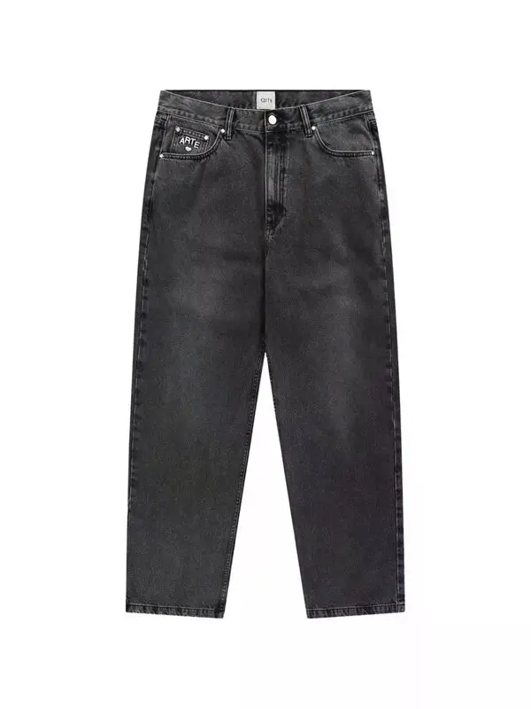 ARTE ANTWERP Faded-effect Logo-patch Jeans