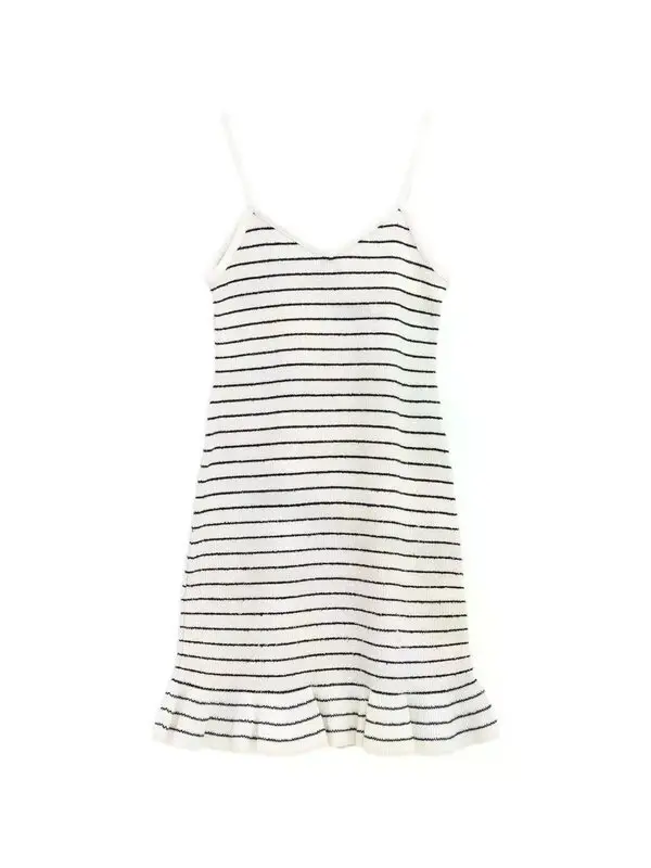 JW Anderson Striped Ruffled Mini Dress