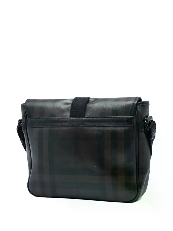 Burberry Smoke Check Coated Canvas Crossbody Bag