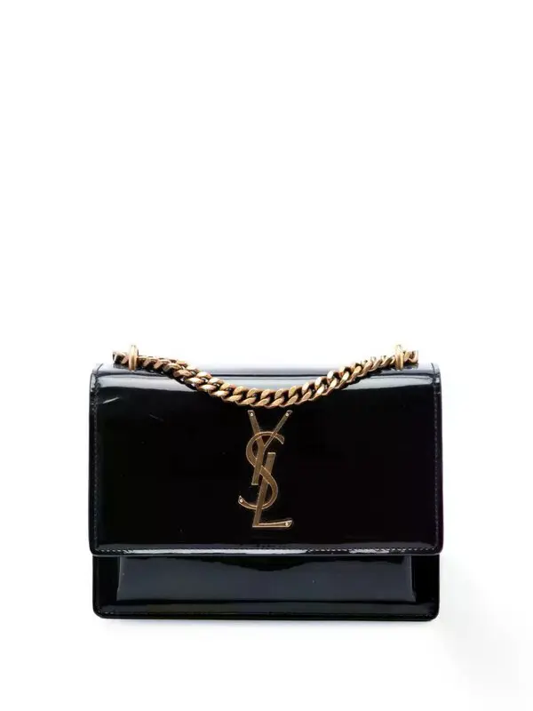 Saint Laurent Monogram Sunset Crossbody Bag - Black