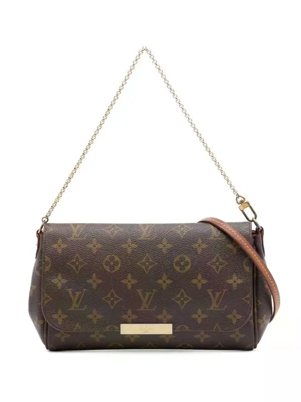 LOUIS VUITTON 2014 Monogram Favorite Mm Satchel - Brown