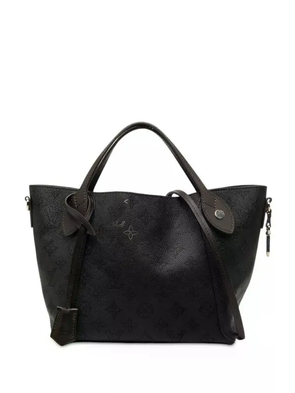 LOUIS VUITTON 2021-2026 Monogram Mahina Hina Pm Satchel - Black