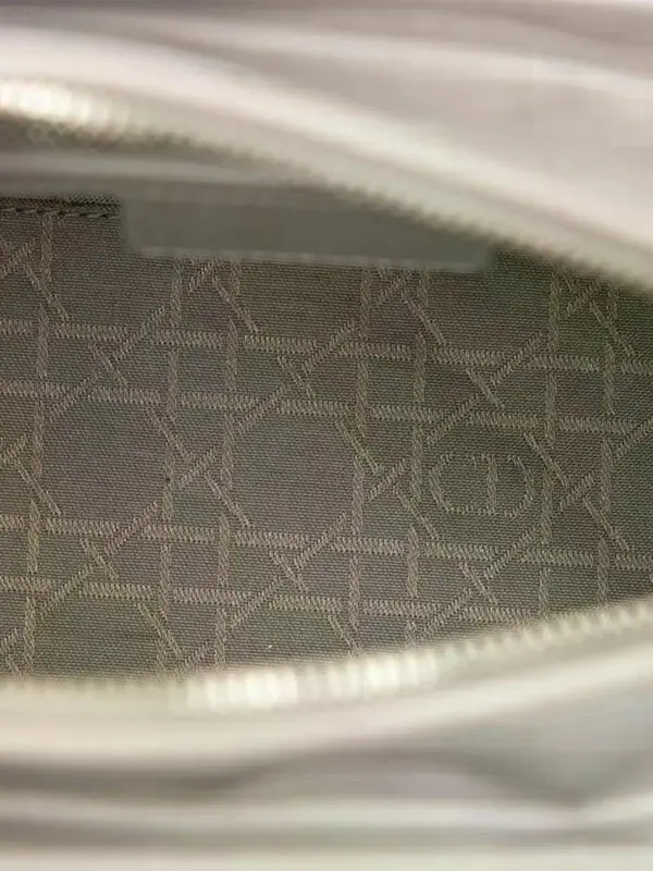 Dior Patent Cannage Lady Satchel - Grey