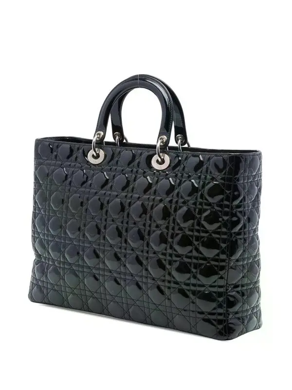 Dior Patent Cannage Lady Satchel