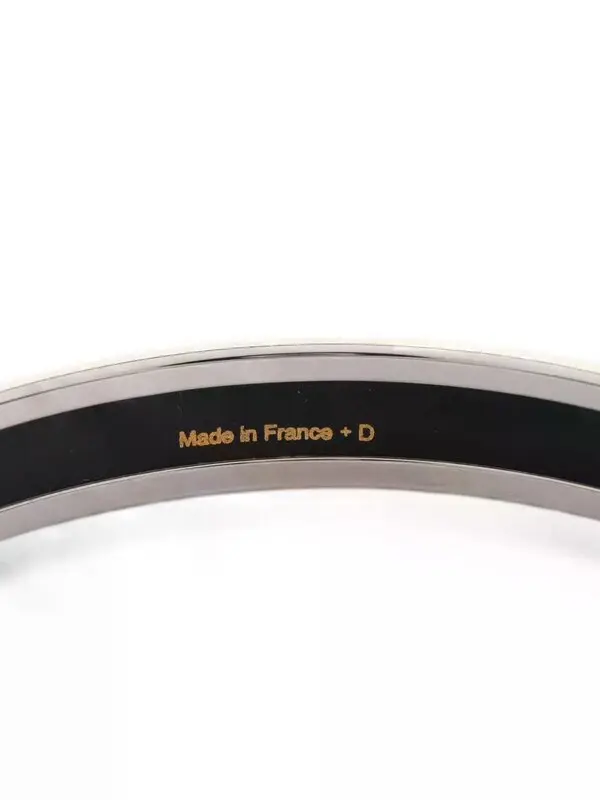 Hermès Celtic Knot Enamel Bangle Bracelet