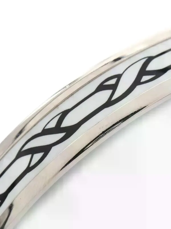Hermès Enamel Celtic Knot Bangle Bracelet