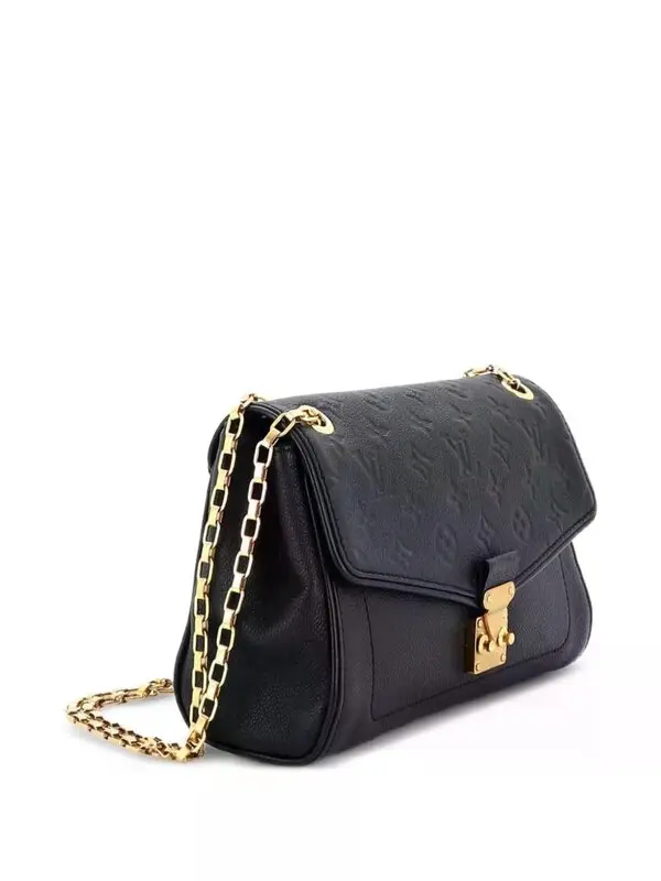 LOUIS VUITTON Saint Germain Handbag Monogram Empreinte Leather Pm - Black