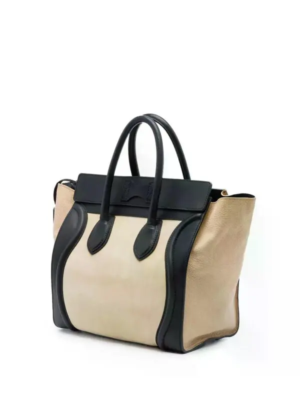 Celine Leather Luggage Tote Bag