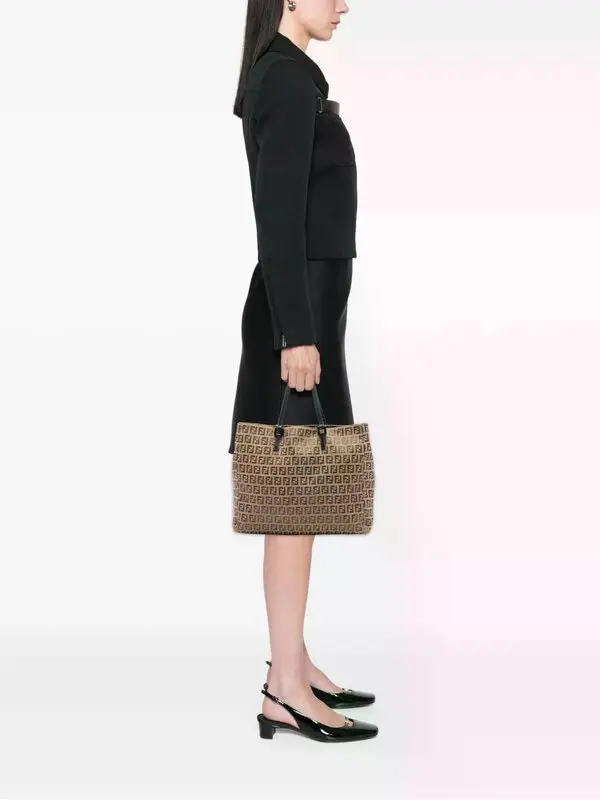 Fendi Zucchino Canvas Tote Bag