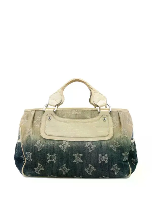 Celine Macadam Denim Ombre Boogie Handbag
