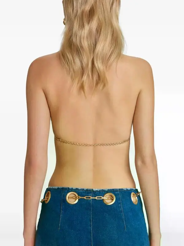 Cult Gaia Camille Bralette With Floral Appliqu