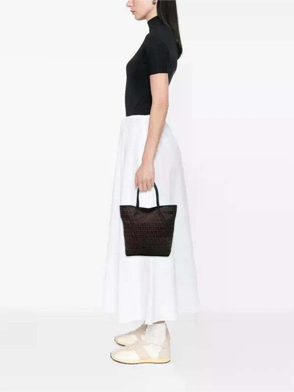 Fendi Zucchino Canvas Tote Bag