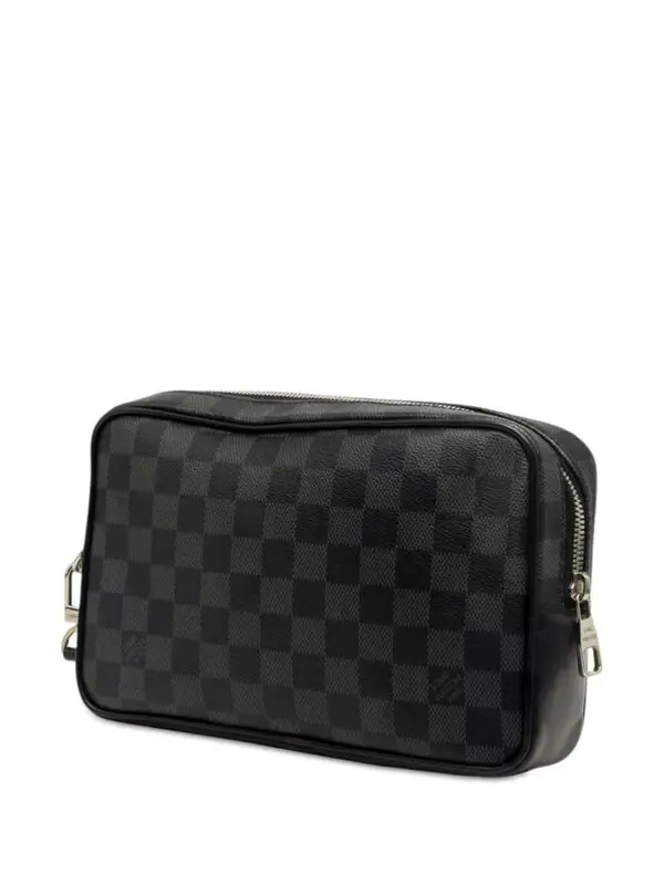 LOUIS VUITTON Damier Graphite Kasai Clutch Bag