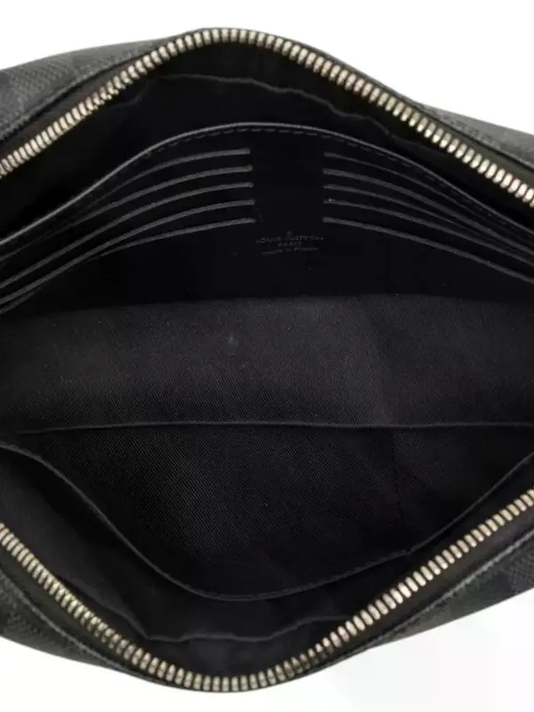 LOUIS VUITTON Damier Graphite Kasai Clutch Bag