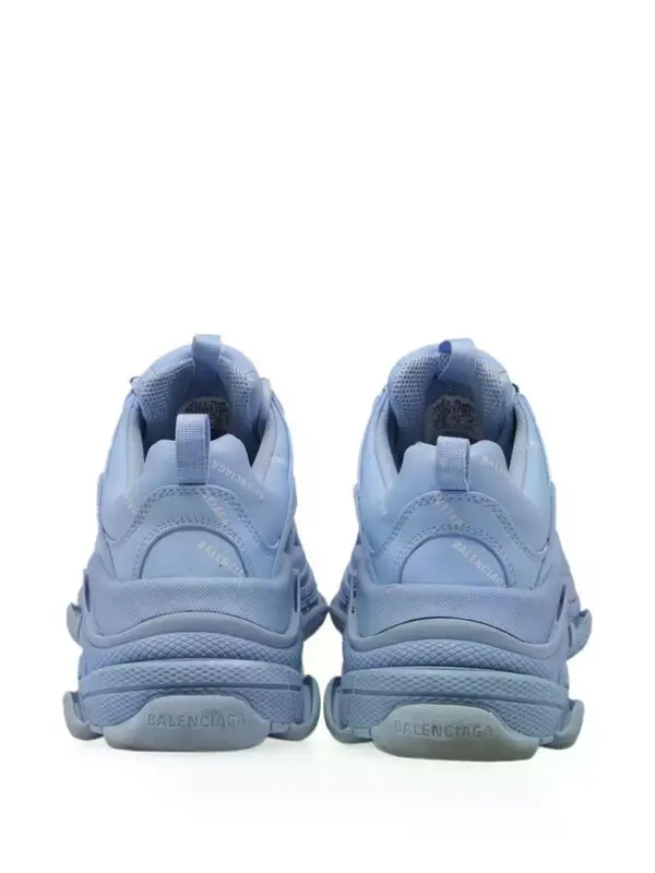 Balenciaga Triple S Logo Print Sneakers - Blue