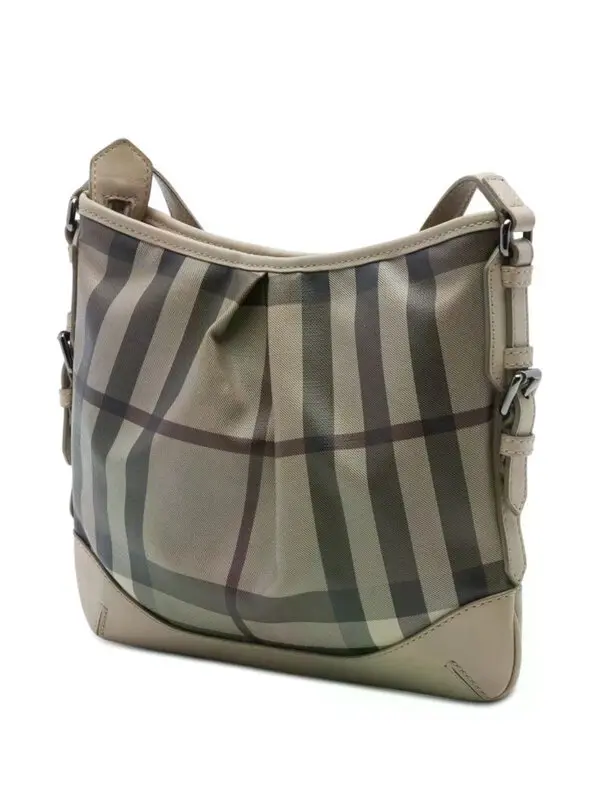 Burberry Smoke Check Coated Canvas Crossbody Bag