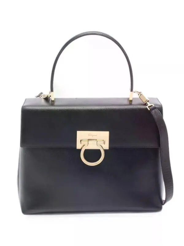 FERRAGAMO 2010s Gancini Flip-lock Tote Bag