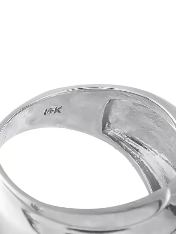 LB EXCLUSIVE Sapphire And Diamond Ring In 14k White Gold - Silver