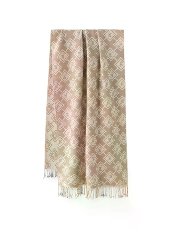 Joseph Ribkoff Logo-monogram Fringed Scarf