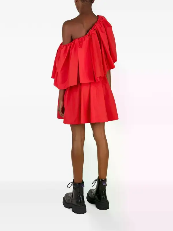 Alexander McQueen Off-shoulder Ruffled Minidress
