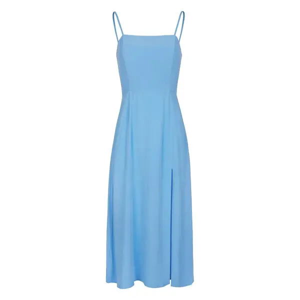 FOREVER YOUNG THE LABEL Athenais Viscose Dress - Blue