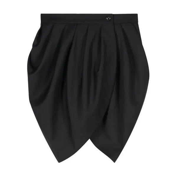 MONIQUE SINGH Gabardine Draped Skirt