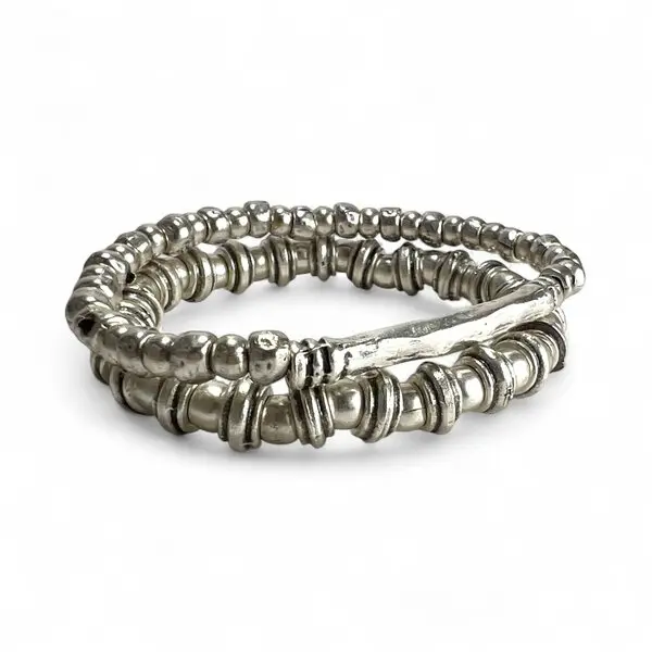 BY VIRGO Novara Bracelet Set - Silver
