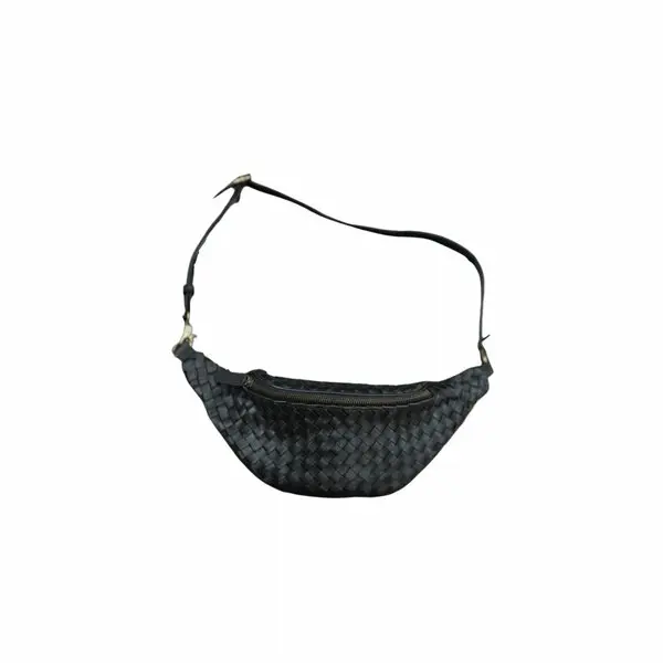 Pink Haley Makayla Handwoven Leather Fanny Pack