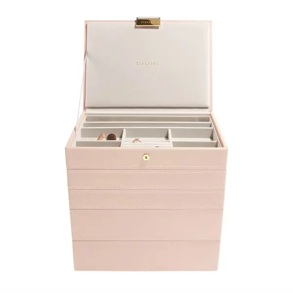 STACKERS Blush Classic Jewelry Box Set Of Five Champagne Gold - Pink