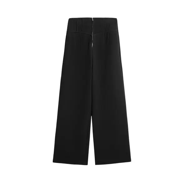 NOCTURNE High-waist Wide-leg Pants
