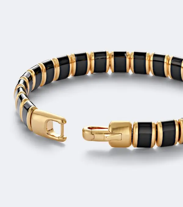 David Yurman Spiritual Beads 18kt And Onyx Bracelet