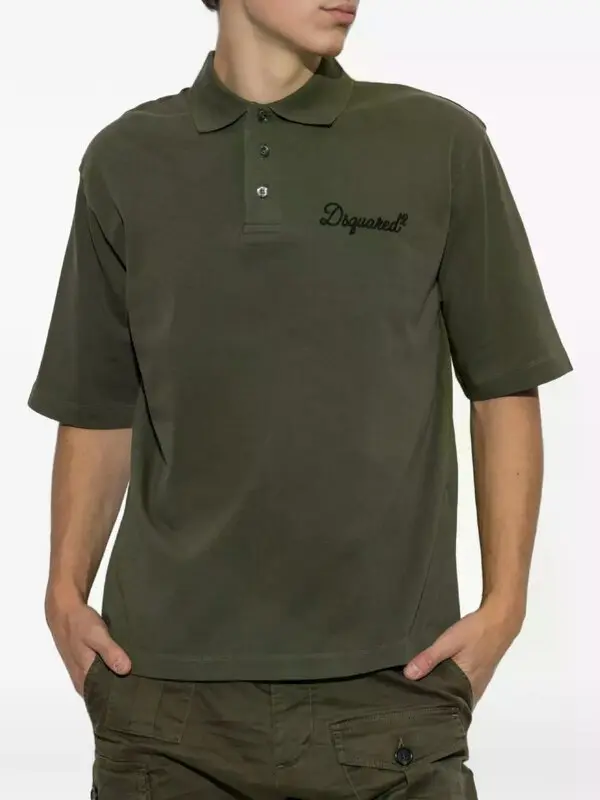 Dsquared2 Logo-embroidered Polo Shirt
