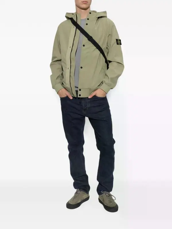 Stone Island Logo-patch Hooded Jacket