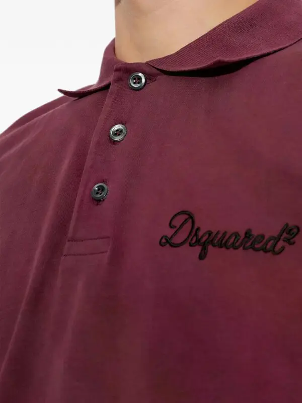 Dsquared2 Polo With Embroidered Logo