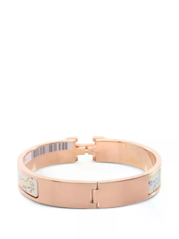 Hermès 2020s Pm Clic Clac Chevaux En Liberté Bangle