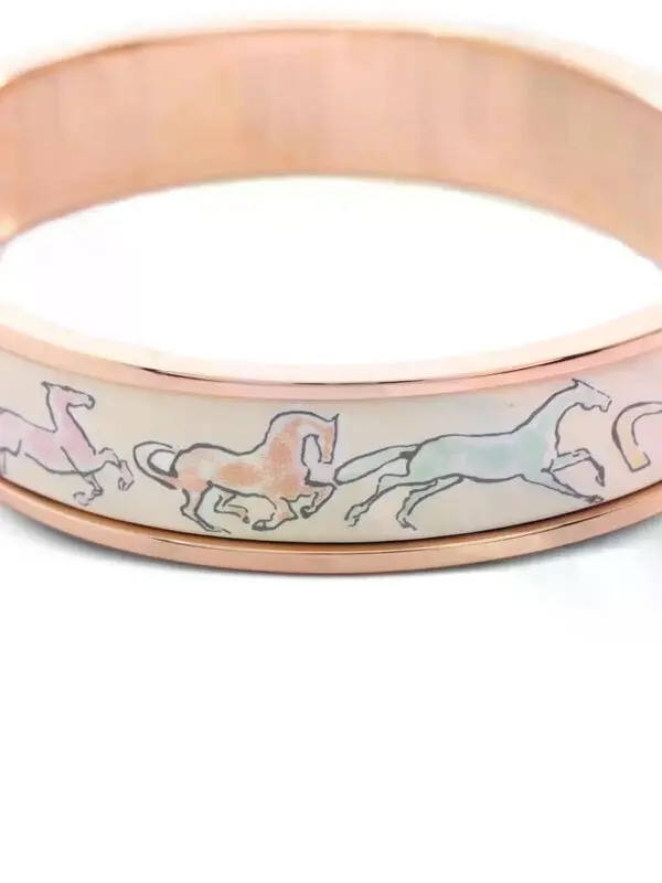 Hermès 2020s Pm Clic Clac Chevaux En Liberté Bangle