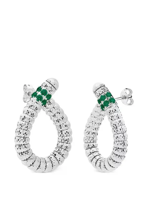 OFFICINA BERNARDI Enigma S Emerald Drop Earrings